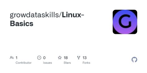 Github Growdataskillslinux Basics