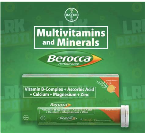 Berocca Orange Flavor 30 Effervescent Tablets Multivitamins And