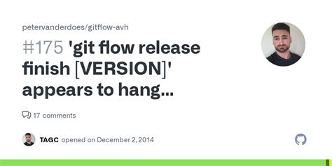 Git Flow Release Finish Version Appears To Hang Indefinitely
