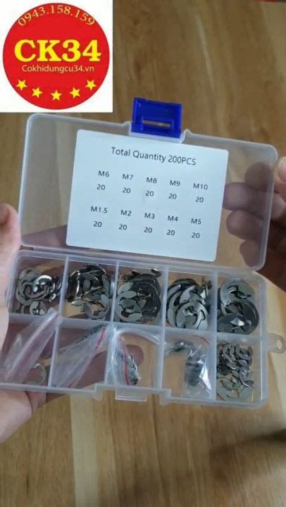 Hộp Phanh Phe Chữ E Inox Vòng Phanh Gài Trục 200pc Lazadavn