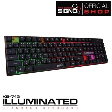 Signo Illuminated Standard Keyboard Kb 712 Shopee Malaysia