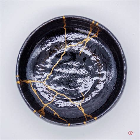 Authentic Kintsugi Pottery Matcha Bowl The Kintsugi Labo Japan