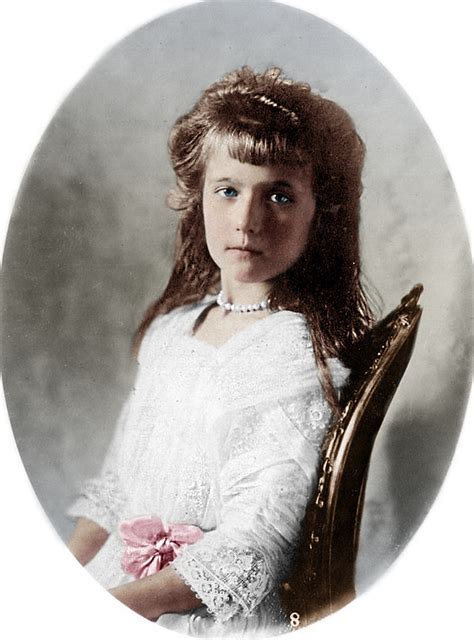 Anastasia Nikolaevna Romanova In 1910 Color By Me Laure Hélène