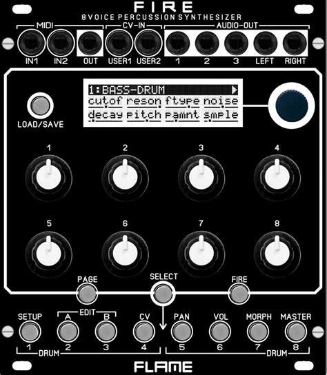 Flame Fire Main Module Eurorack Module On Modulargrid