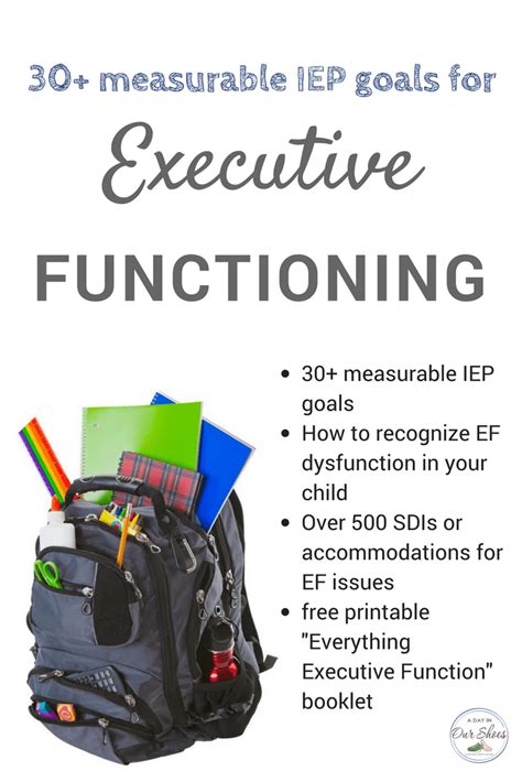 40 Iep Goals For Executive Functioning Skills Artofit