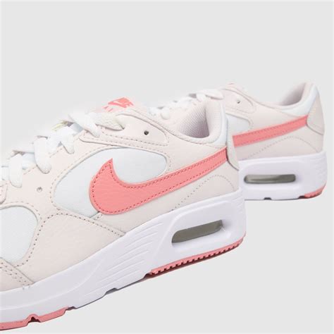 Womens White And Pink Nike Air Max Sc Trainers Schuh