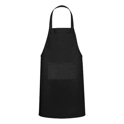 Buy Black Customized Cotton Kitchen Aprons Chef Cooking Apron For