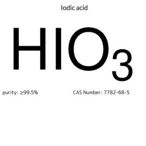Iodic Acid 1 X 50 G 221929 50g Milliporesigma® Sigma Aldrich
