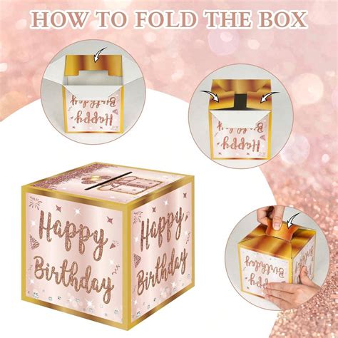 Birthday Money Box For Cash T Pull With Diy Stickers Happy Birthday Money T Boxes For