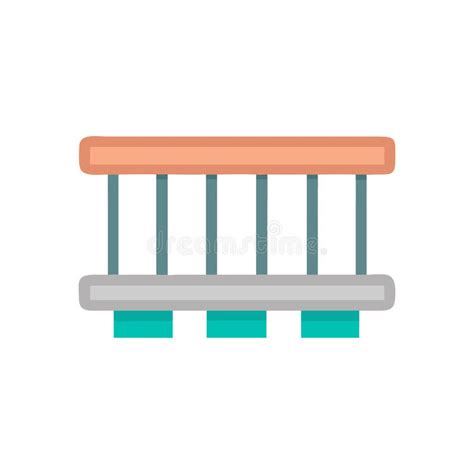 Stylish Deck Rail Design For Safety And Aesthetics Stock Illustration