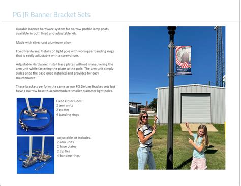 Pg Jr Fixed Single Bracket Set Project Graphics Inc