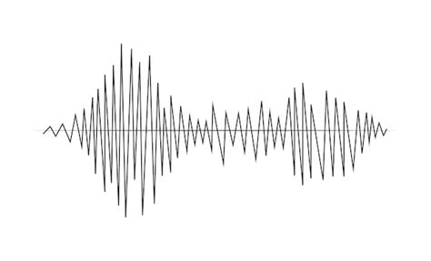 Premium Vector Sound Wave With Black Lines Signal For Audio And Song
