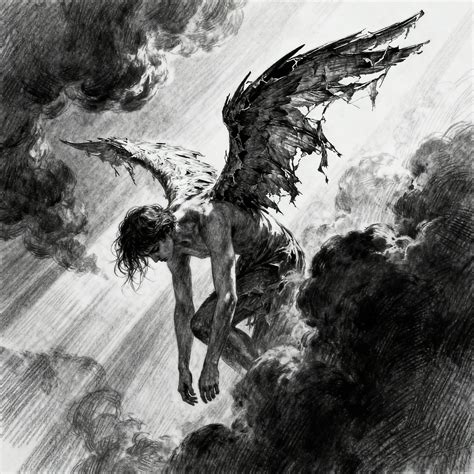 Fallen Angel Drawings Ai Generated Art