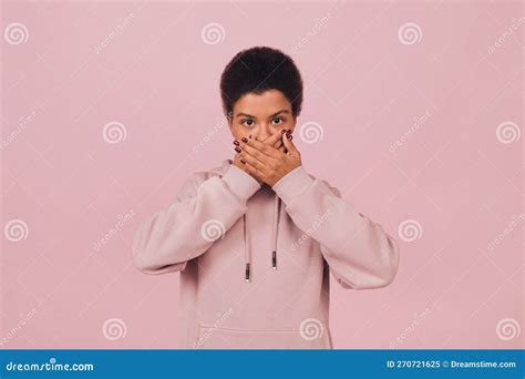 Confused Black Girl With Hand Out Confused Black Girl With Hand Out