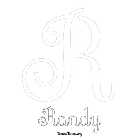 Randy Free Printable Name Stencils With 6 Unique Typography Styles And