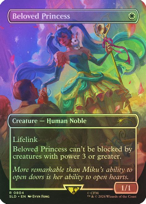 Beloved Princess Hatsune Miku Secret Lair Borderless Promo