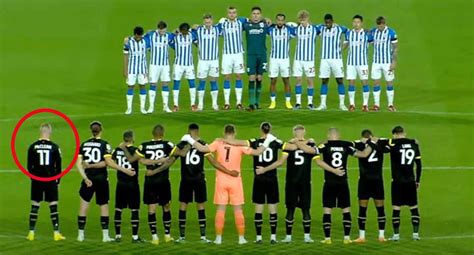 Footballer James Mcclean Stands Apart During Minutes Silence To Queen