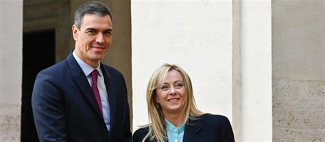 Sánchez Intenta En Roma Ganarse A Meloni Para Su Presidencia En La Unión Europea