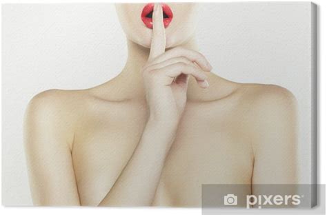 Canvas Print Beautiful Nude Woman Pixershk