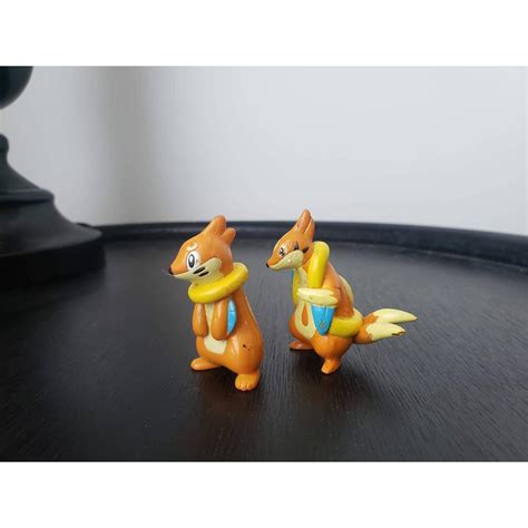 Floatzel And Buizel Pokemon Figure Authentic Tomy Depop
