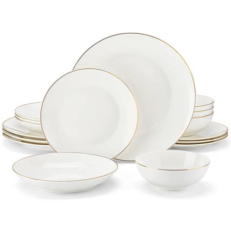 Malacasa Dinner Sets For 4 16 Piece Bone China Plates And Bowls Sets