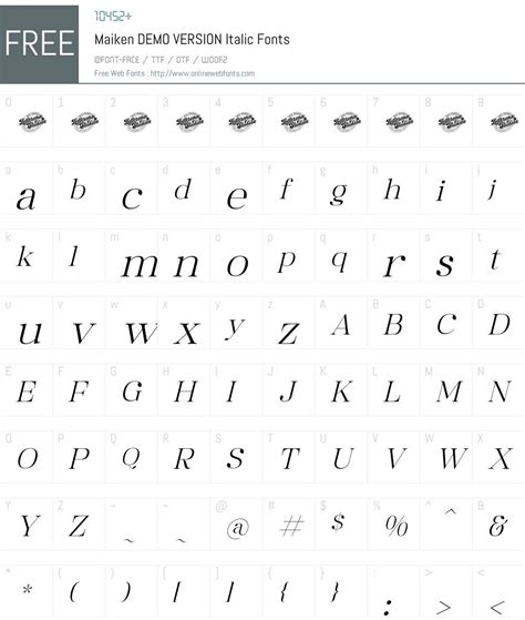 Maiken Demo Version 100january 13 2024fontcreator 13002683 32 Bit Fonts Free Download