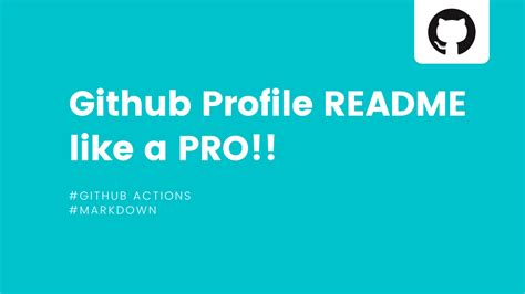 How To Create Beautiful Github Profile Readmemd