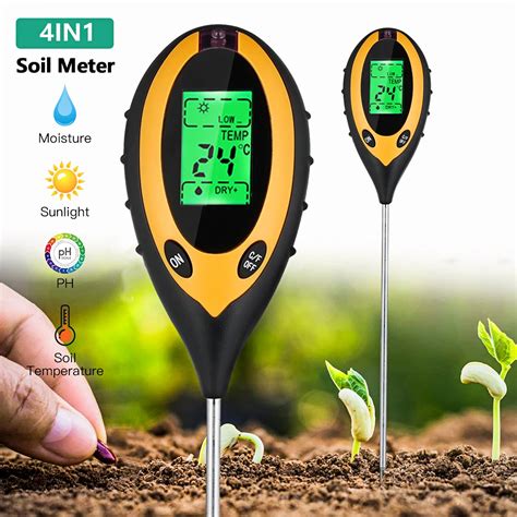 4 In 1 Soil Analysis Tester Detector Ph And Temperature Metee