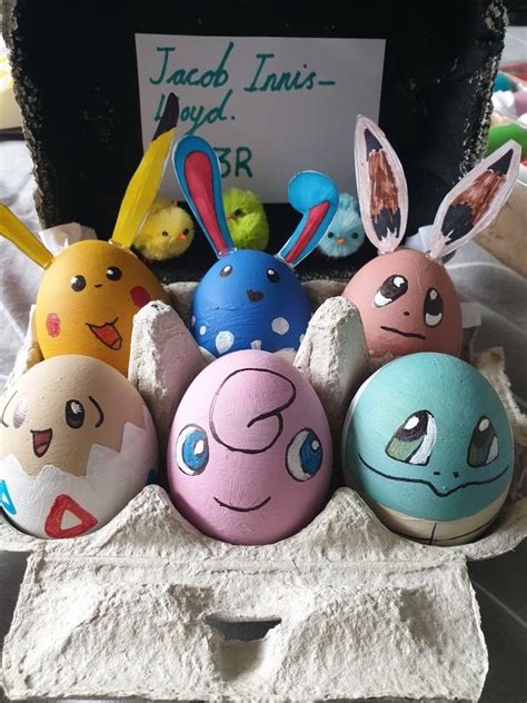Pokemon Eggs Pokemon Easter Eggs Easter Crafts Egg Decorating