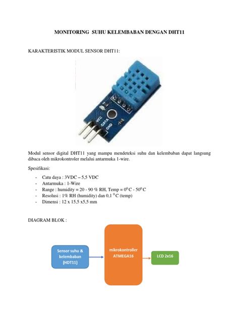 Monitoring Suhu Kelembaban Dengan Dht11 Pdf