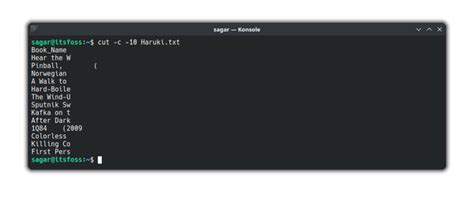 Cut Command Examples 2threads