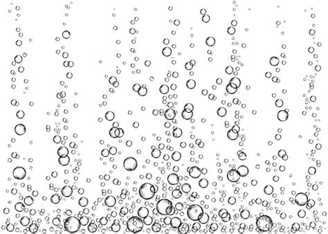 Fizz Bubbles Vector Design Images Underwater Fizzing Air Bubbles On