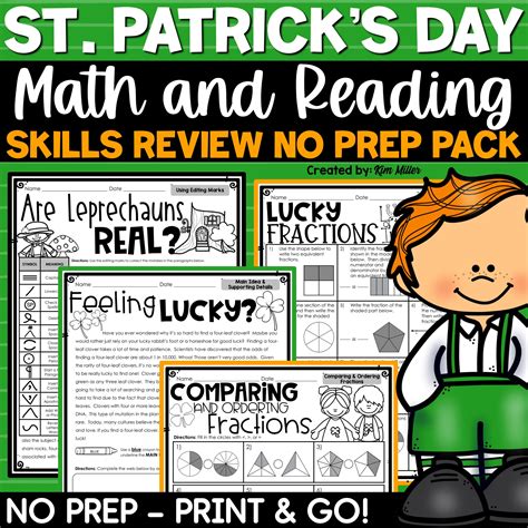 St Patricks Day Activities Math Reading Writing Worksheets March Worksheets Library