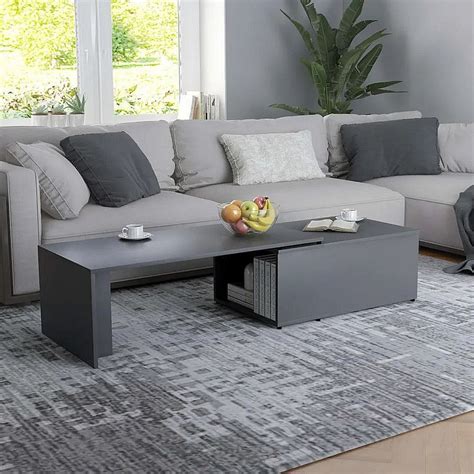 Table Basse Modulable Bois Gris Etif