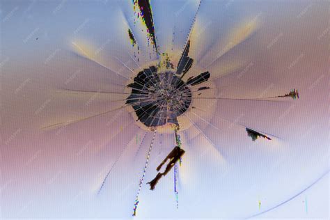 Premium Photo Closeup View Of Physically Damaged Lcd Screen Surface
