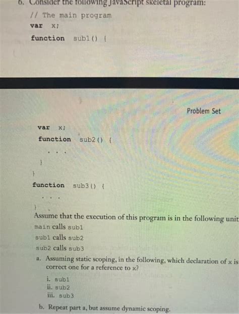 Answered The Main Program Var X Function Bartleby