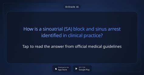 How Is A Sinoatrial Sa Block And Sinus Arrest Identified In Clinical