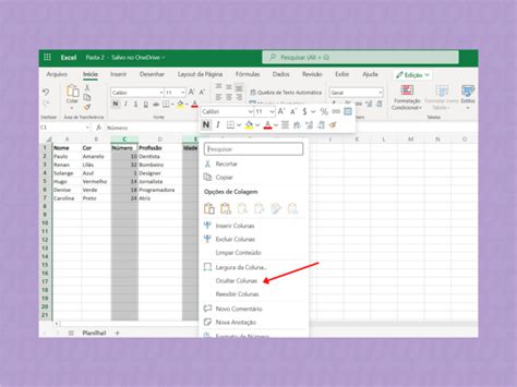 como ocultar colunas e linhas no excel aplicativos e software tecnoblog