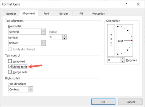 How To Shrink Text To Fit A Cell In Microsoft Excel