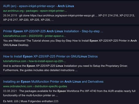 Epson Printer Utility Doesnt Open Unsupported Software Aur And Other