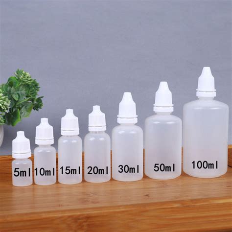 5pcs Paint Bottles Travel Refillable Dropper Squeezable Liquid 3ml5ml