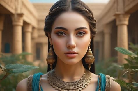 La Princesa De Babilonia La Hermosa Reina Babilónica En Los Jardines