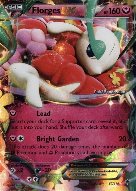 Florges Ex 67119 Pokemon Xy Phantom Forces Ultra Rare Card