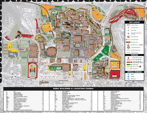 San Diego State University Campus Map
