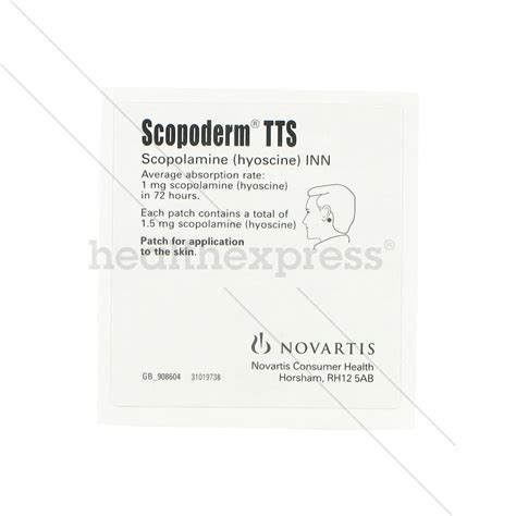 Buy Scopoderm Patches Online Healthexpress Uk