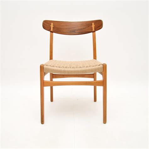 Danish Vintage Ch 23 Chair By Hans Wegner For Carl Hansen