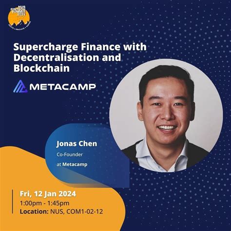 Speaking Later At National University Of Singapore See You There It Will Be Fun Jonas Chen