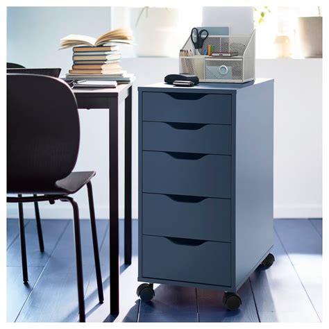 Alex Drawer Unit Black Blue 1418x2712 Ikea Us