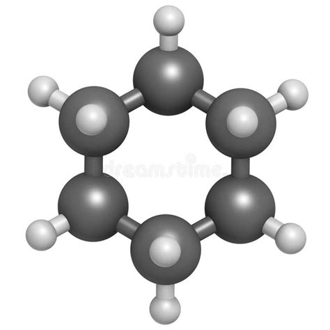 Cyclohexane Molecule Ball And Stick Molecular Model Chemical 3d