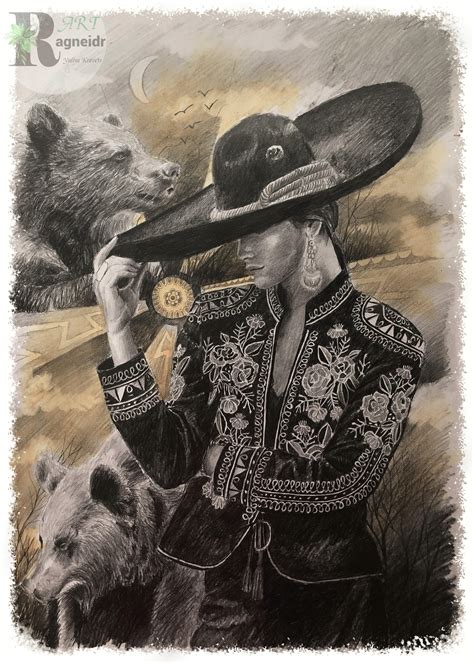Sombrero Pencil Drawing